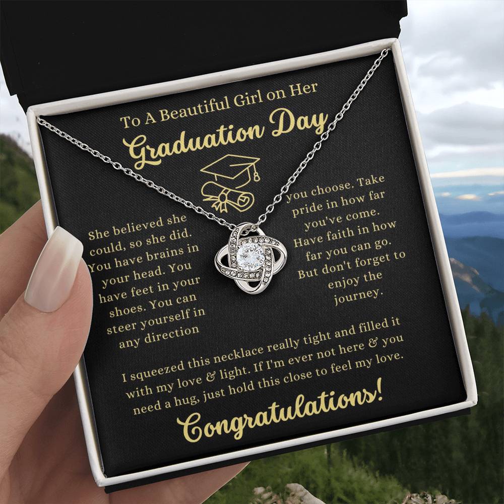 Graduation Jewellery Gift For Her- Loveknot Necklace – Luxoz