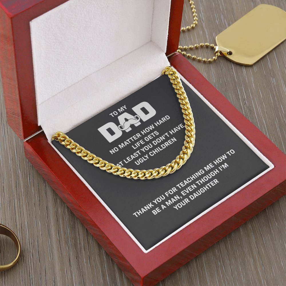 Birthday Gift For Dad-Cuban Link Chain Necklace – luxoz
